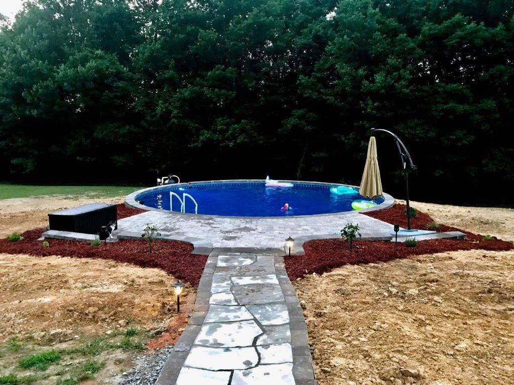 Semi-In Ground Pools, Partial In Ground, Hybrid Pool Nashville, Clarksville