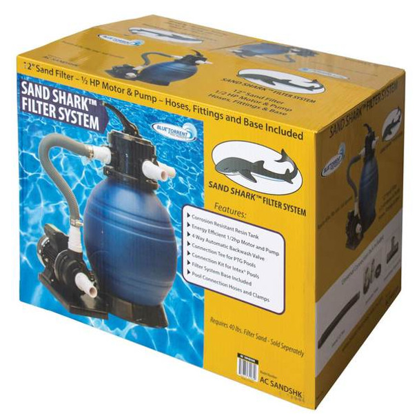 12" Sand Filter Sand Shark wikth 1/2HP pump